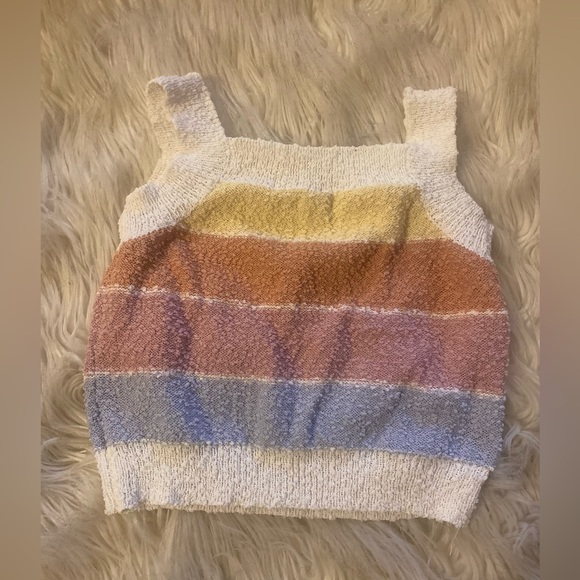 debut | Tops | Like New Knit Striped Crop Top | Poshmark